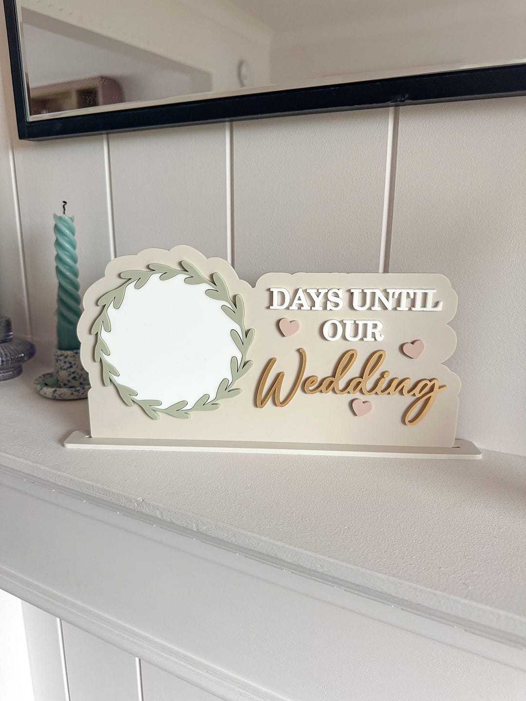 Wedding Countdown Sign, Wedding Countdown, Wedding Decoration ...