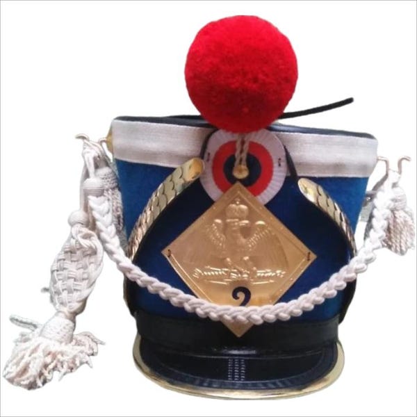 Shako Napoleonic Armory France Napoleon Mustered Shako Helmet With Red ...