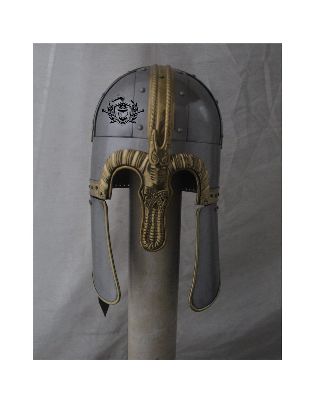 Viking Helmet-coppergate Helmet | Made by Mild Steel, Brass | 18 Gauge ...