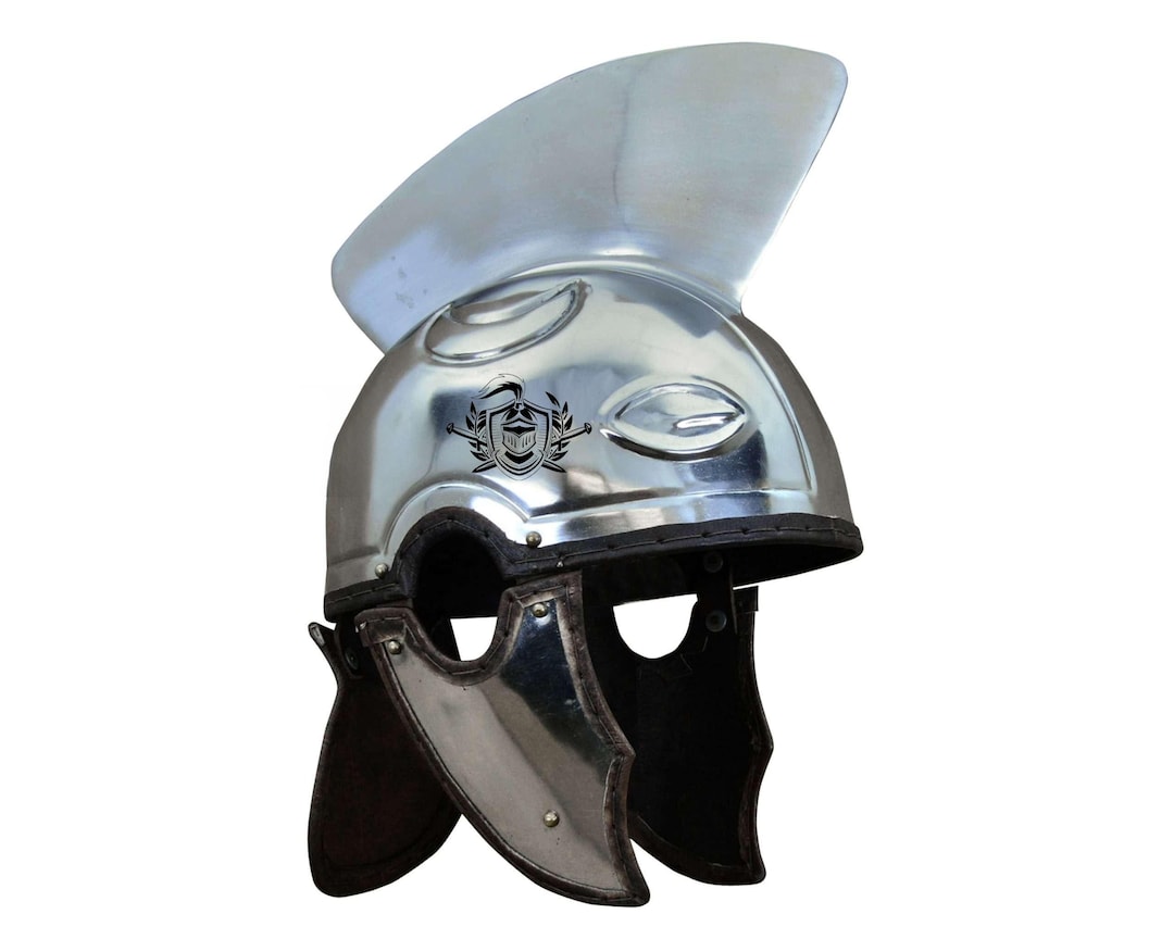 Late Roman Intercisa Helmet 18 Gauge Mild Steel Roman Helmet for Larp ...