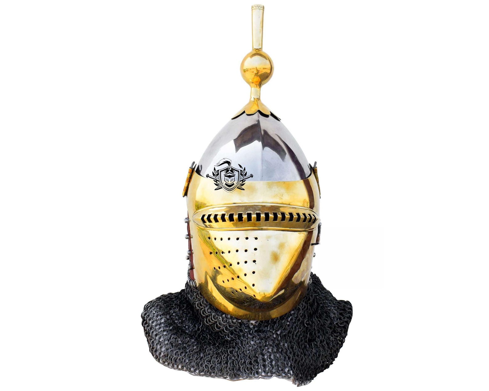 Medieval Pigface Bascinet Helmet With Av-entail for Reenactment - Etsy