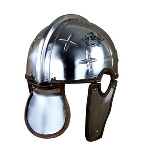 Late-roman Intercisa II Helmet 18 Gauge Mild Steel Roman Helmet for ...