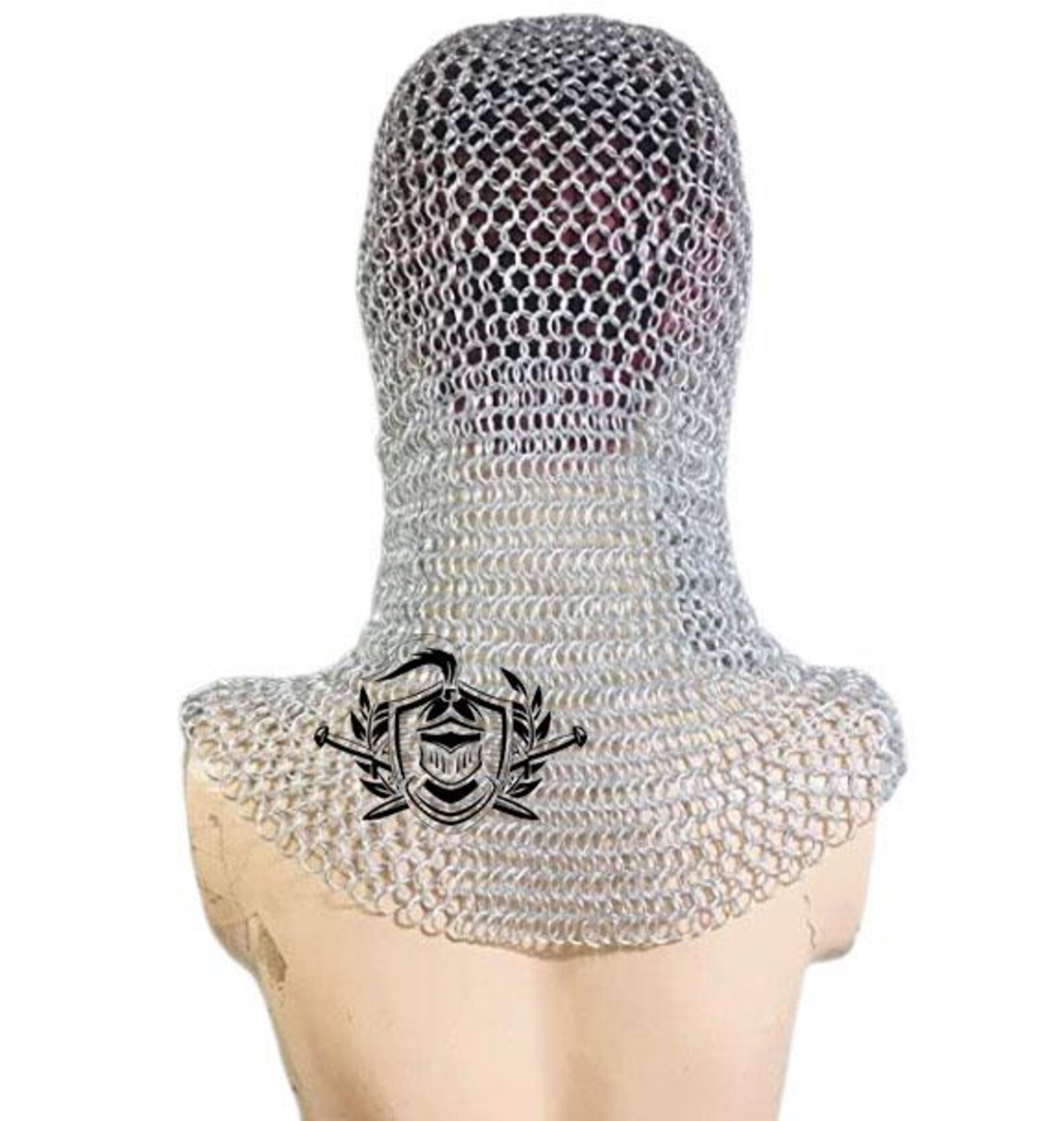 Aluminium Butted Chain Mail Hood / Coif | 10 Mm Chainmail Butted Hood ...