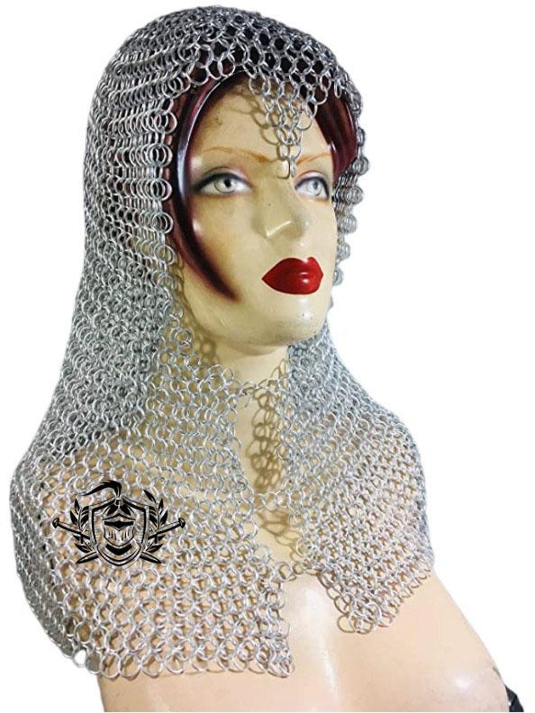 Aluminium Butted Chain Mail Hood / Coif | 10 Mm Chainmail Butted Hood ...