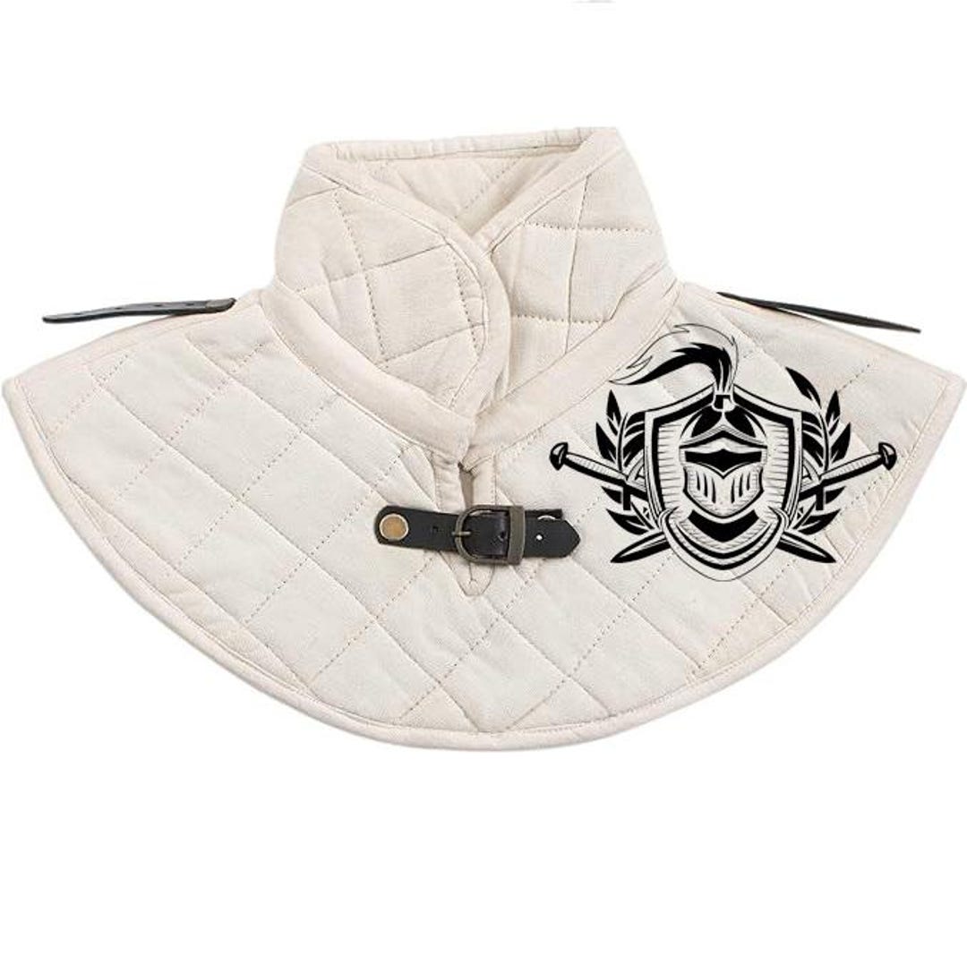 Medieval Padded Gambeson Collar: Arming Gorget Neck Protector - Etsy