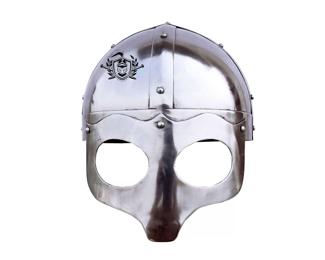 Viking Gjermundbu Helmet 18 Gauge Mild Steel Viking Helmet for Larp ...