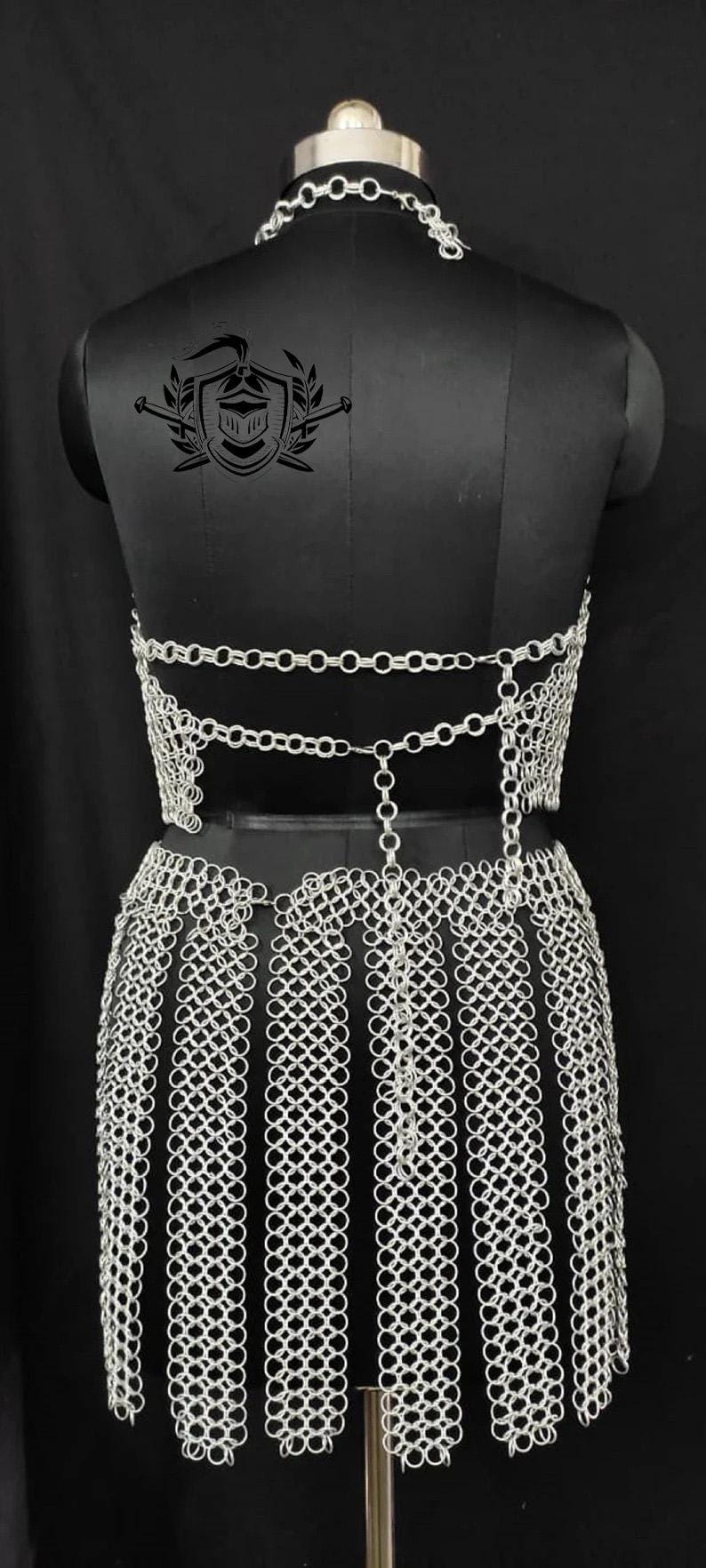 10 Mm Butted Chainmail Top and Skirt for Women, Aluminum Butted ...