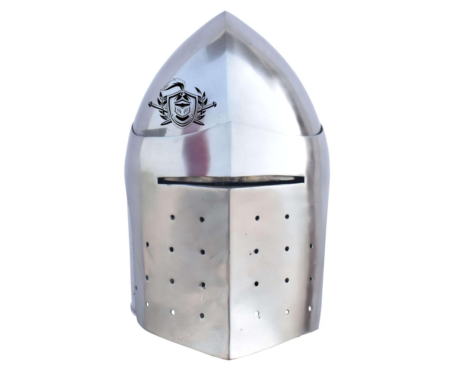 Medieval Bascinet Griffin Helmet: Mild Steel Reenactment Armor - Etsy