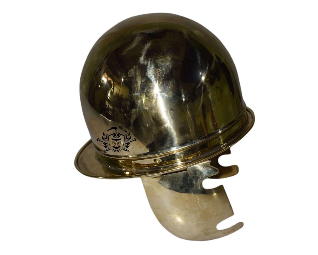 Roman 18 Gauge Brass Montefortino Helmet for Larp, Cosplay ...