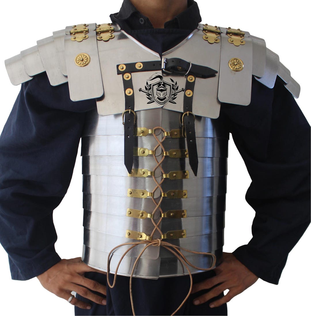Roman Lorica Segmentata Armour: 20 Gauge Steel, Brass Trim ...