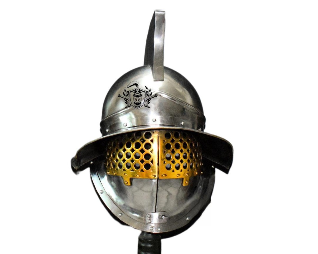 Gladiator Murmillo Helmet Made From Mild Steel for Gladiator Combat ...