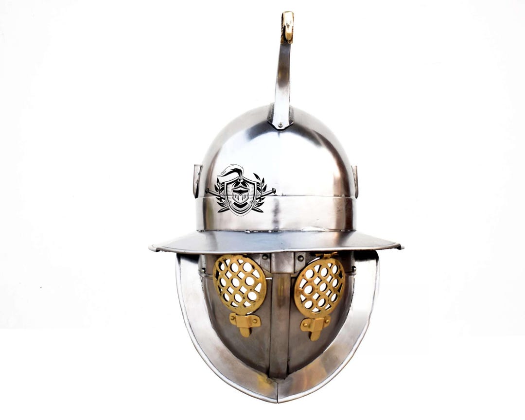 Gladiator Hoplomachus Helmet for Larp, Cosplay & Reenactment Gladiator ...