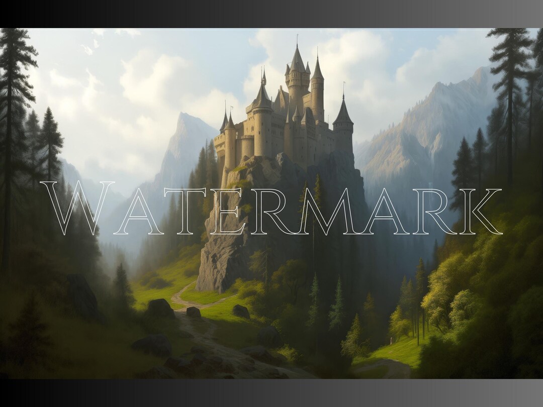 Castle Poster Gothic Castle Wall Art Neo-gothic Castle Digital Download ...