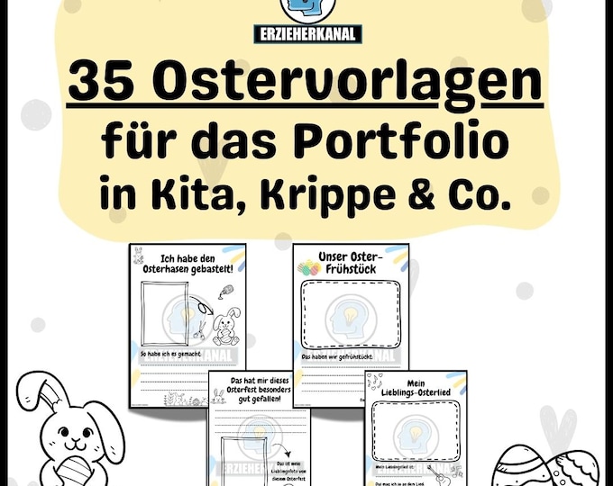 Portfolio Kindergarten - Über 350 PDF Portfoliovorlagen für Kita ...