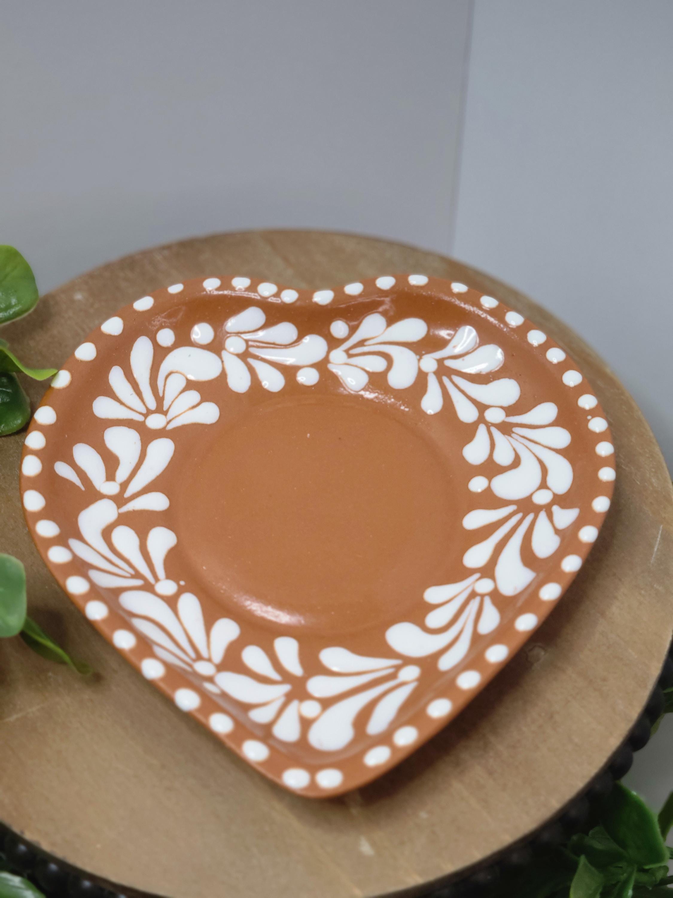 Mexican Heart Talavera Plate - Plato De Corazon Mexicano Estilo ...