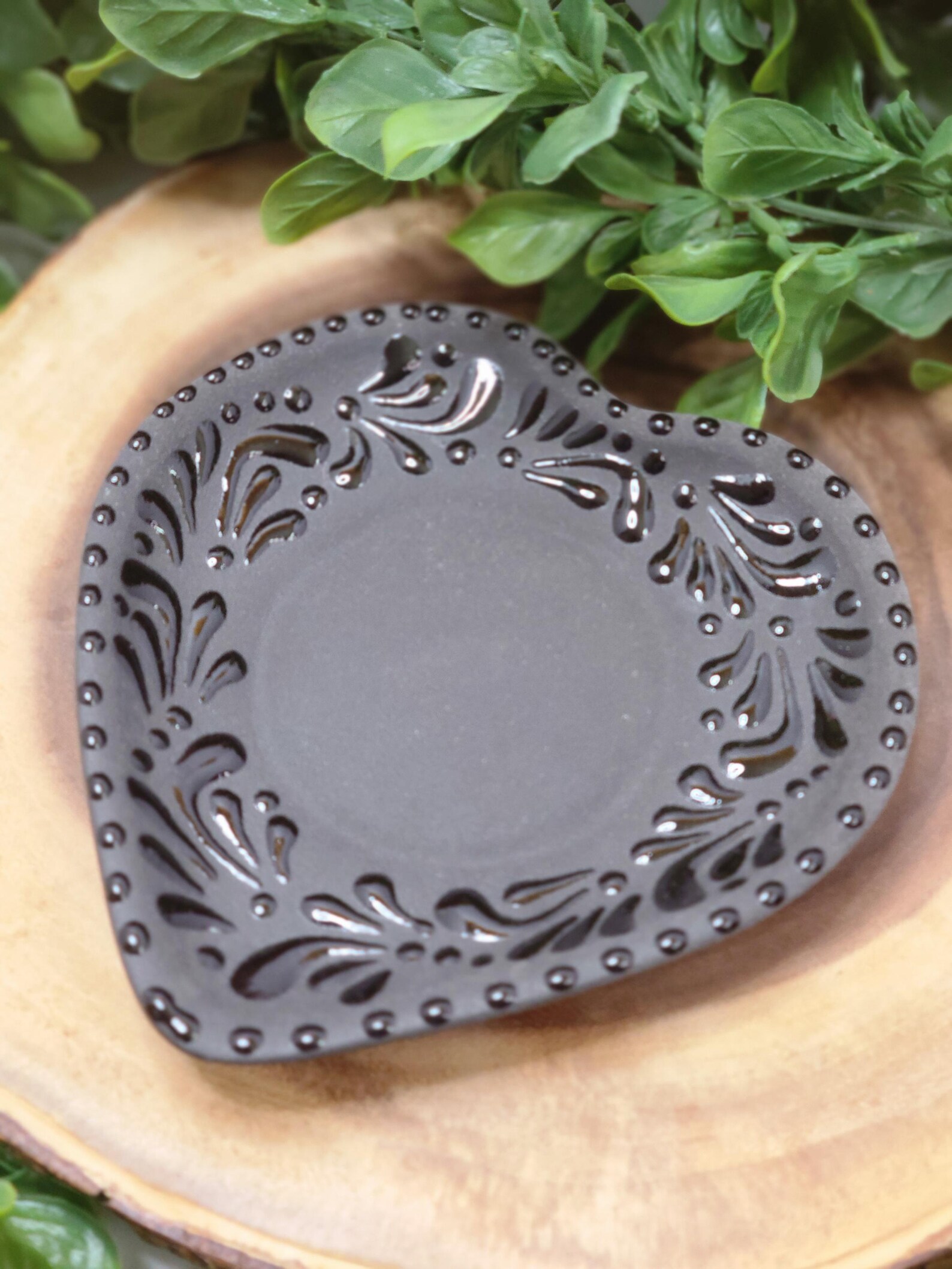 Mexican Heart Talavera Plate - Plato De Corazon Mexicano Estilo ...