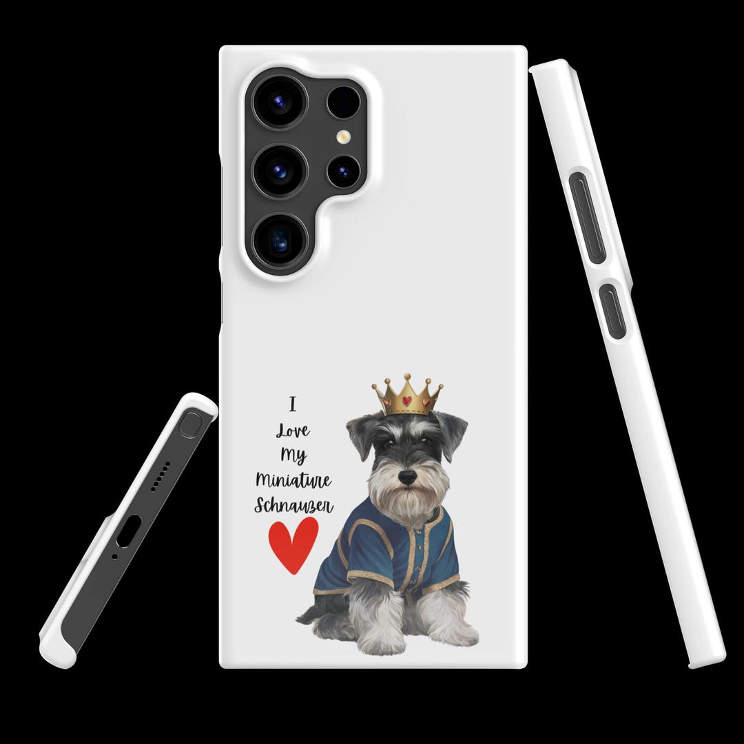 Miniature Schnauzer Dog Prince Phone Case for Samsung - Etsy UK