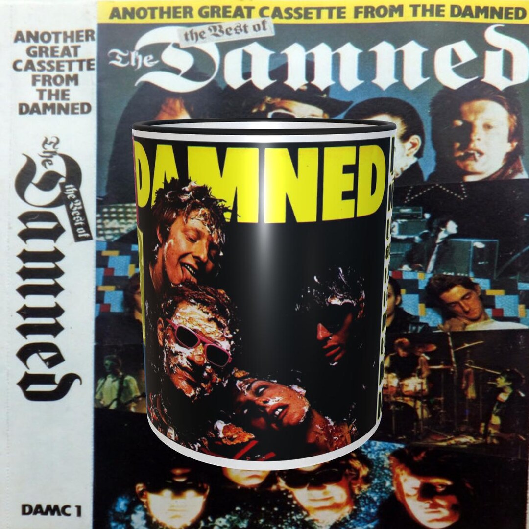 The Damned New Rose 11oz Dishwasher Safe Coffee Mug, Black Inside, Black Handle - Etsy