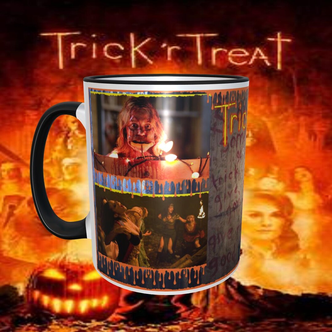 Trick R Treat Horror 11oz Dishwasher Safe Coffee Mug, Black Inside ...