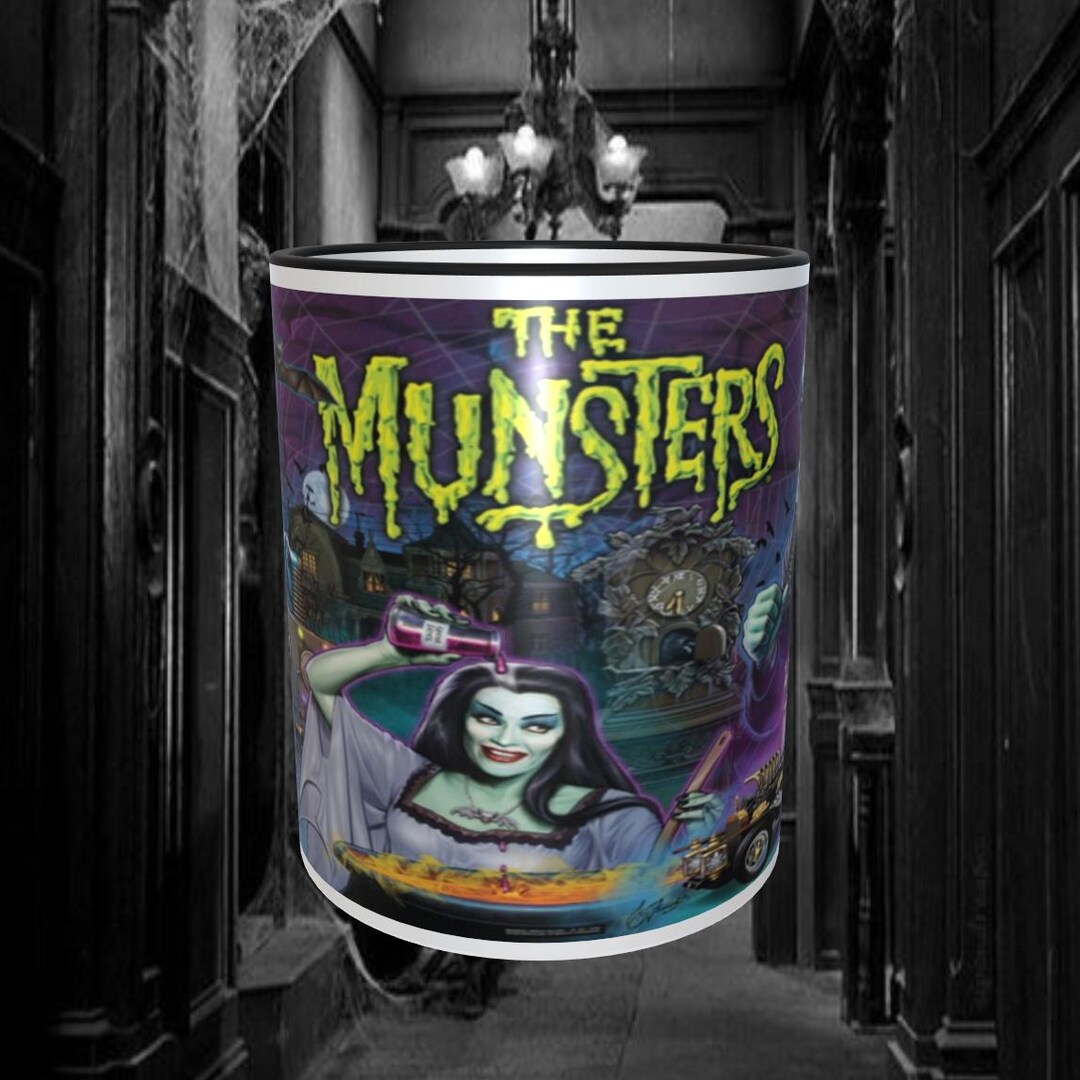 Munsters Pinball Version #2, 11oz Dishwasher Safe Coffee Mug, Black ...