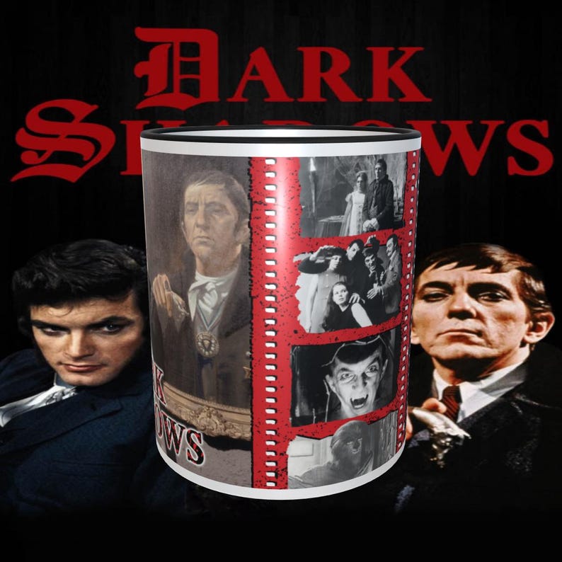 Dark Shadows Version #2, 11oz Dishwasher Safe Coffee Mug, Black Inside ...