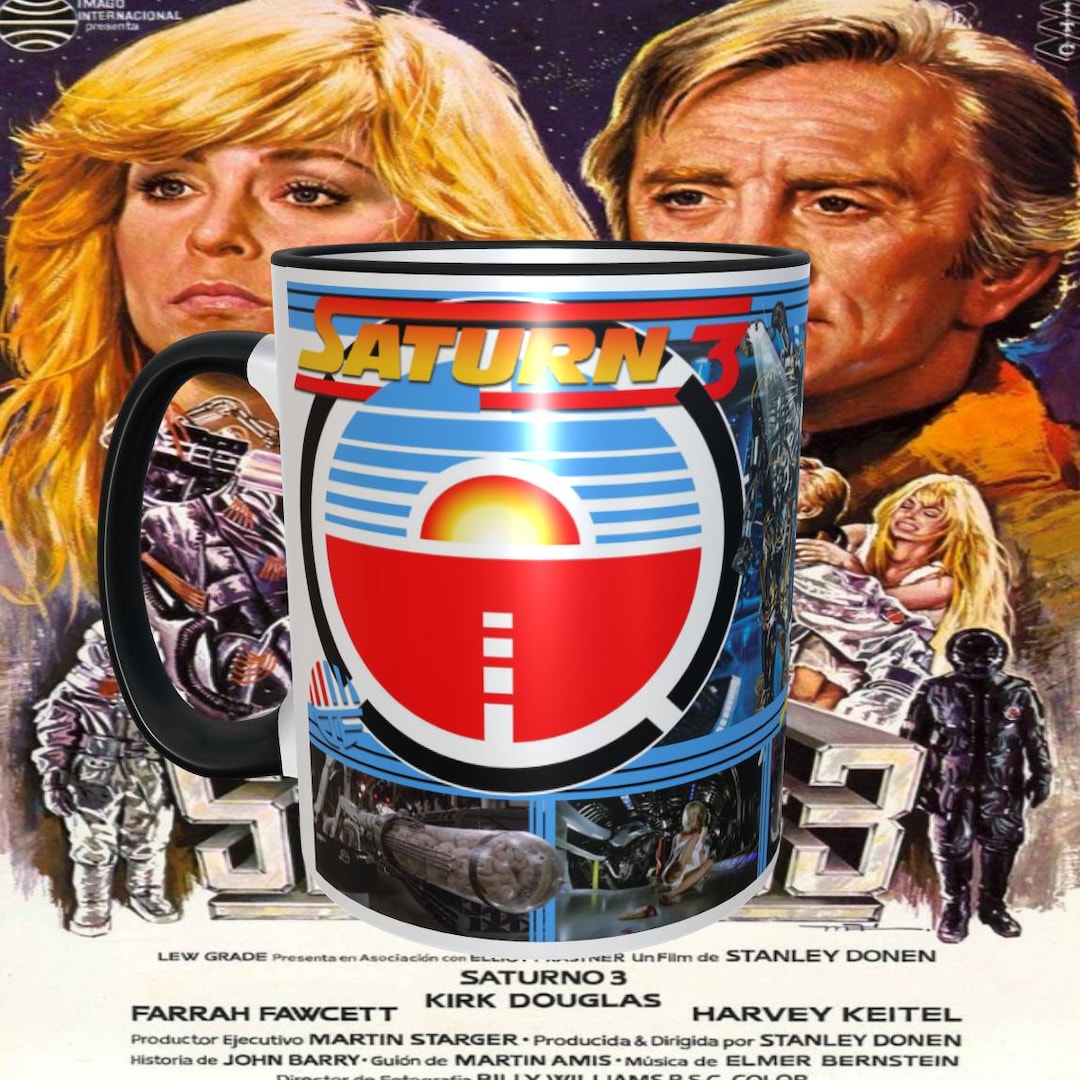 Saturn 3, Farrah Fawcett, 11oz Dishwasher Safe Coffee Mug, Black Inside ...