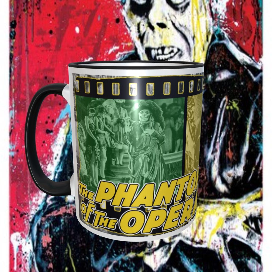 Phantom of the Opera 11oz Dishwasher Safe Coffee Mug, Black Inside ...