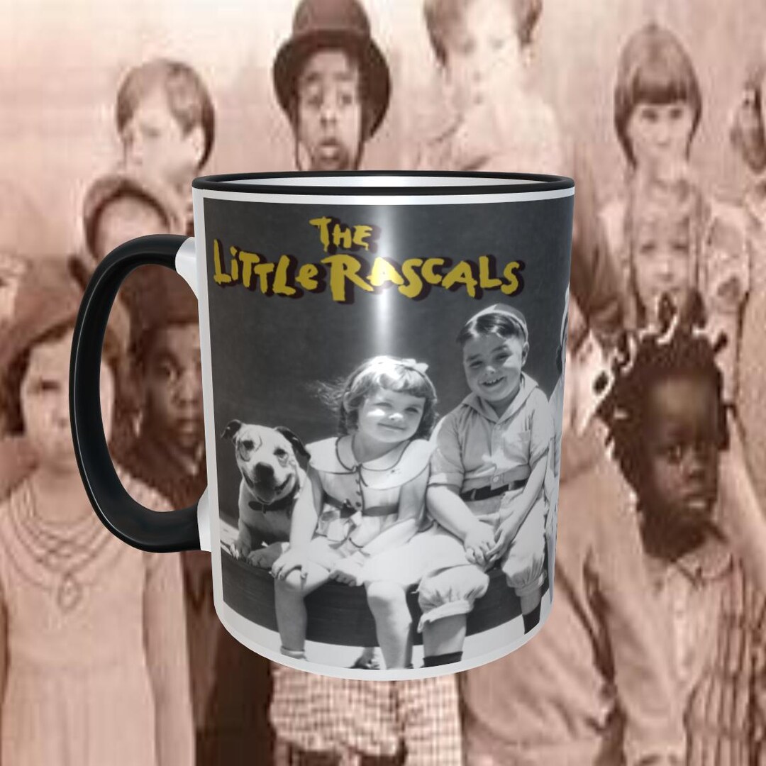 Little Rascals 11oz Dishwasher Safe Coffee Mug, Black Inside, Black ...