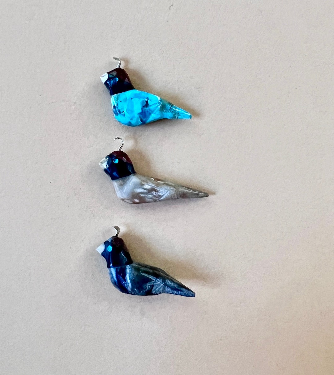 Bird Bead Single Fetish - Quail, Turquoise, Mixed Stones - Etsy