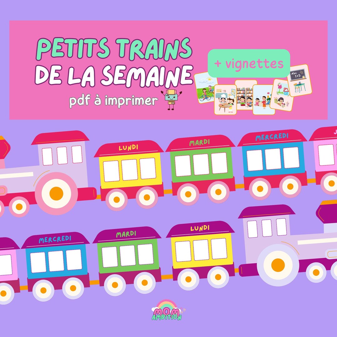 Little Train of the Week, Day of the Week for Children nursery Displays ...