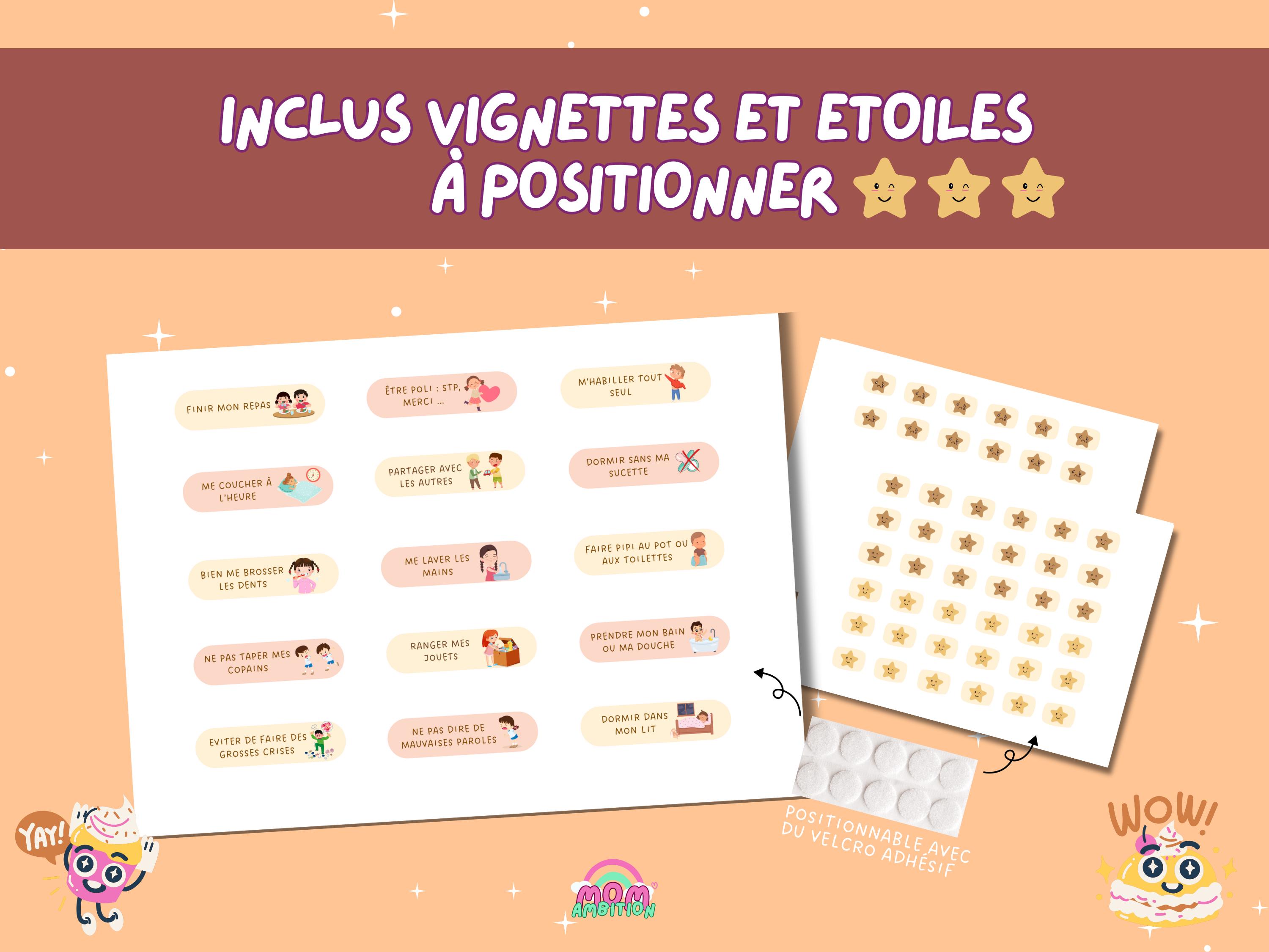Customizable Montessori Reward Chart, Child Motivation Chart, Good ...