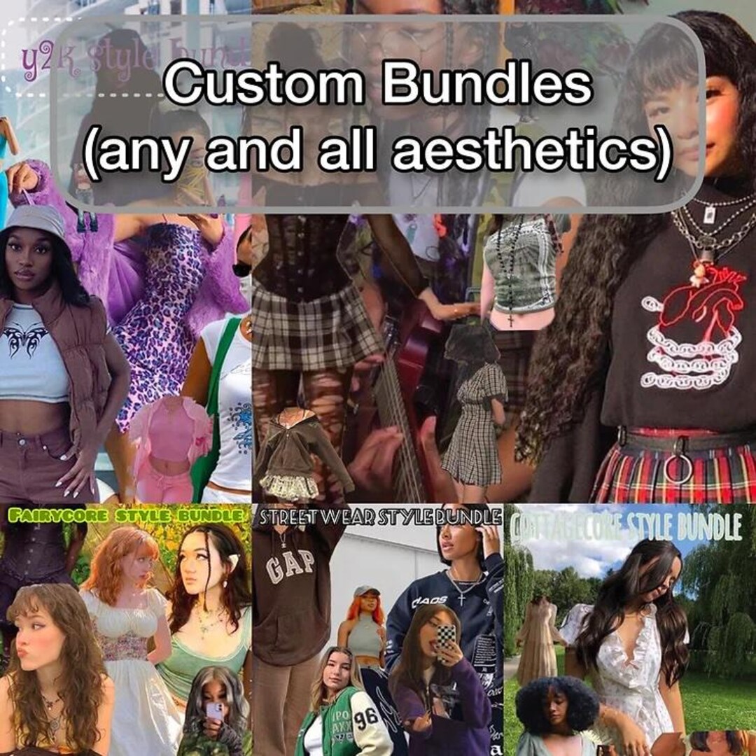 Custom Style Bundle, Mystery Box, Aesthetic Custom Thrift Pack ...