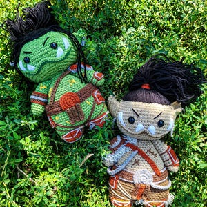 Amigurumi Orc Bundle Crochet Pattern PDF – Handmade Fantasy Doll ...