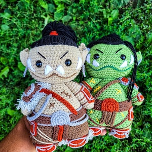 Amigurumi Orc Bundle Crochet Pattern PDF – Handmade Fantasy Doll ...