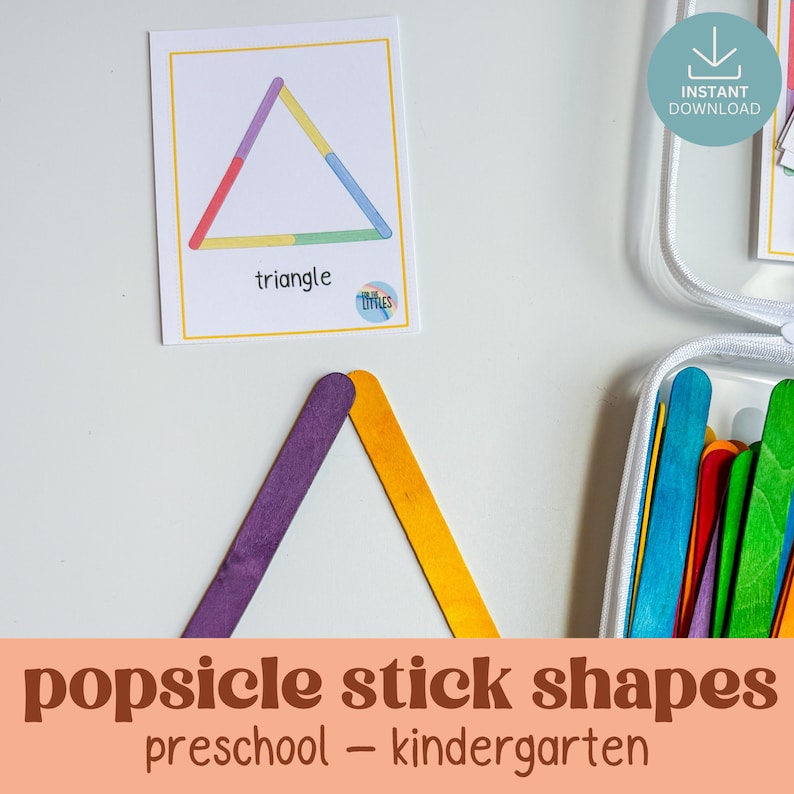 Colorful Popsicle Stick Flashcards | Preschool Learning | Fun ...