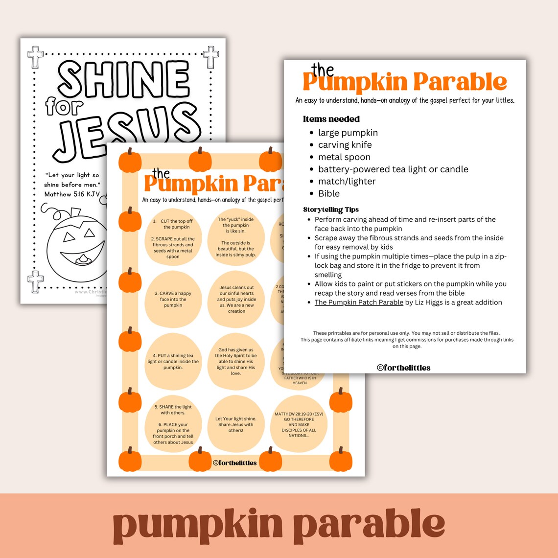 Pumpkin Unit Study Homeschool | Fall Printables | Preschool Nature ...