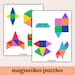 Magnetic Tiles Templates | Magnet Tile Activity Card | Puzzles ...