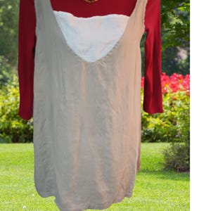 Tan Tunic With White Insert Large - Etsy