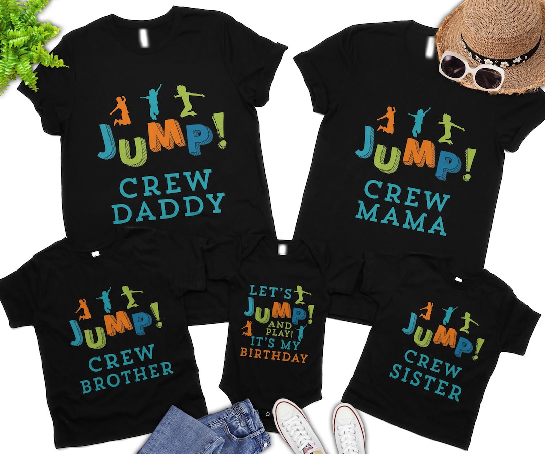 Jump Custom Birthday Shirt, Jump Personalized T-shirt, Jump Trampoline ...