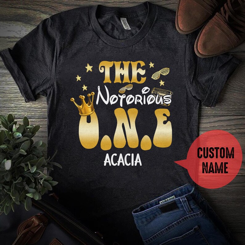 Notorious One Birthday Family Shirts, Personalized Notorious One First ...