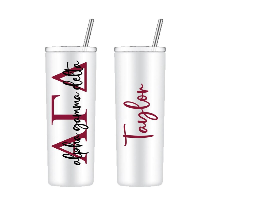 Greek Sorority Tumbler - Cursive Edition - Etsy