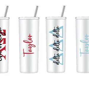 Greek Sorority Tumbler - Cursive Edition - Etsy