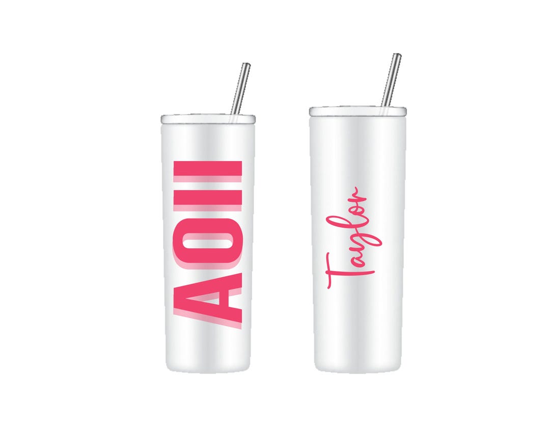 Greek Sorority Tumbler - Block Letter Edition - Etsy