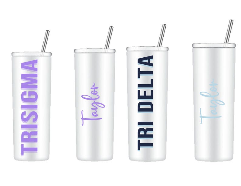 Greek Sorority Tumbler - Block Letter Edition - Etsy
