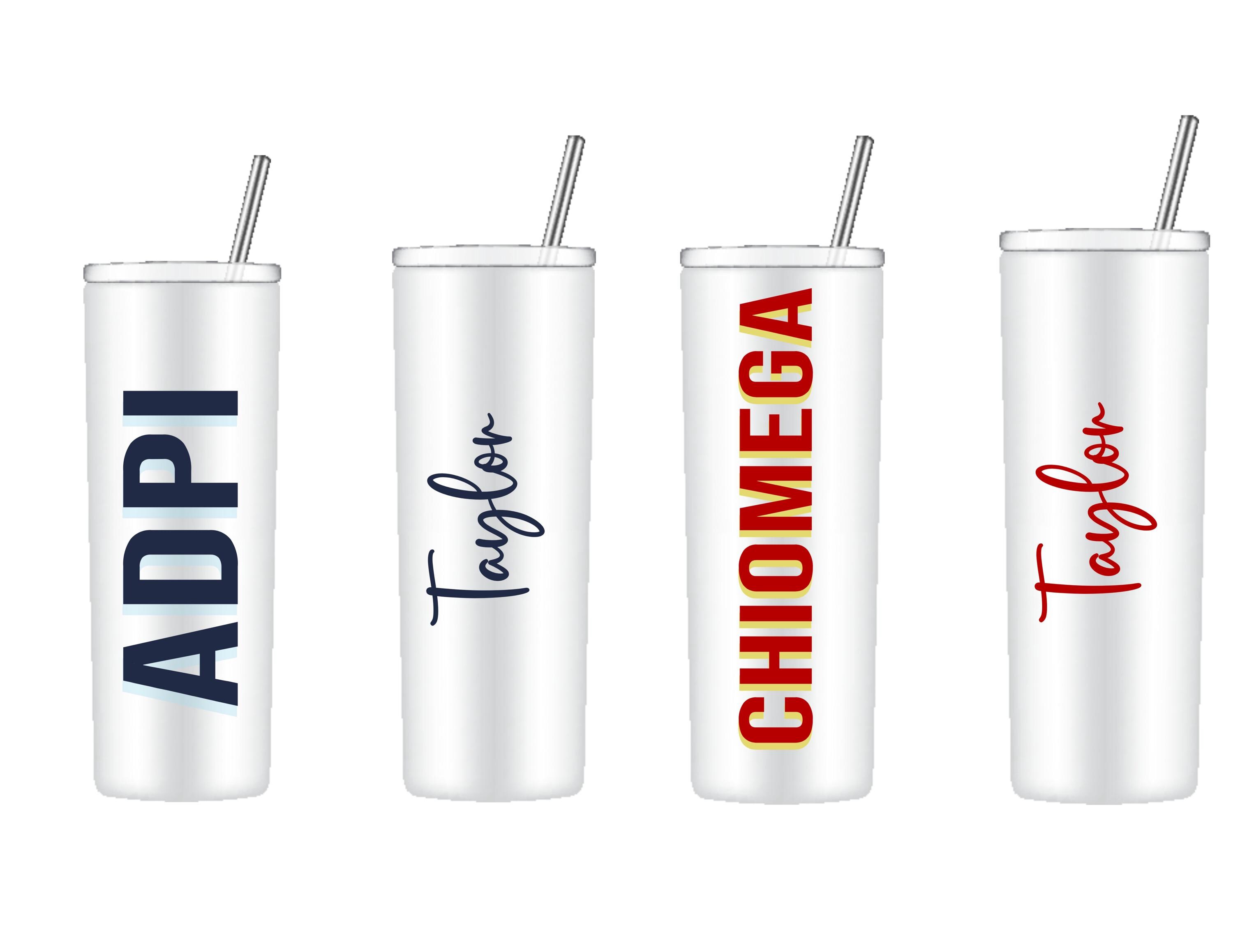 Greek Sorority Tumbler - Block Letter Edition - Etsy