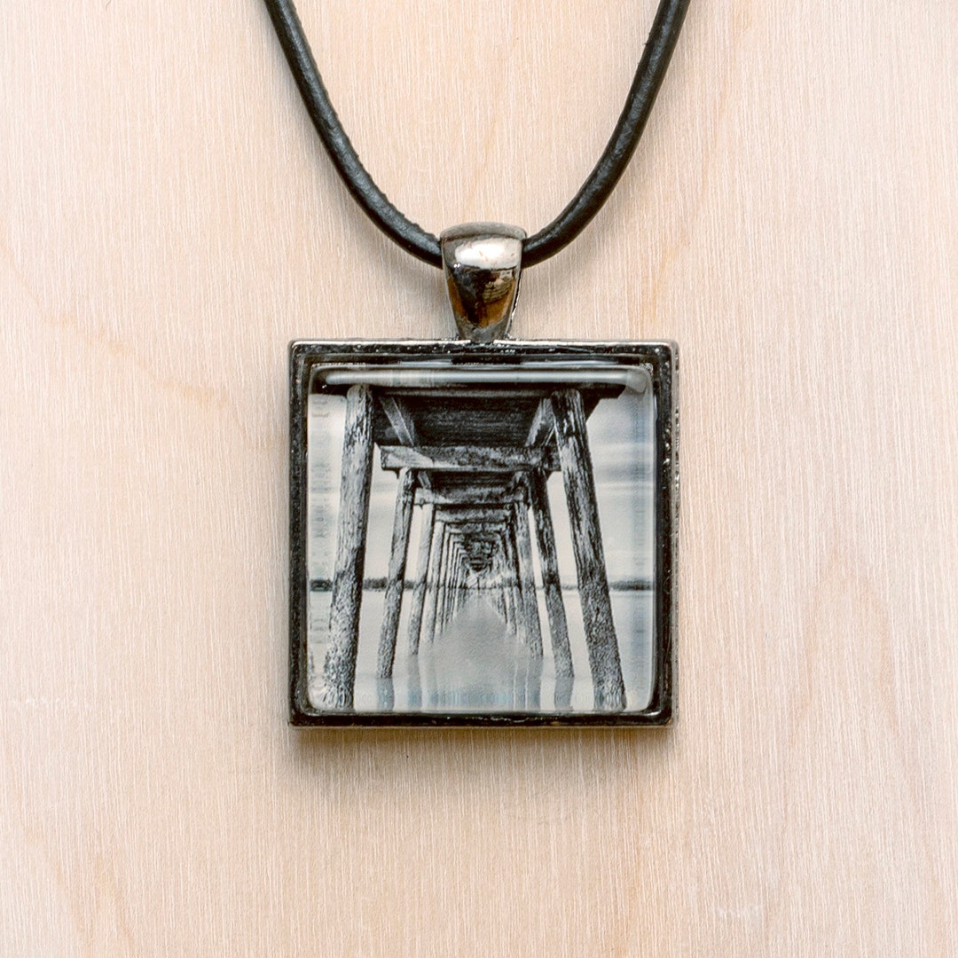 Oregon Coast Photo Pendant/nautical Jewelry/rustic Ocean Pendant/oregon ...
