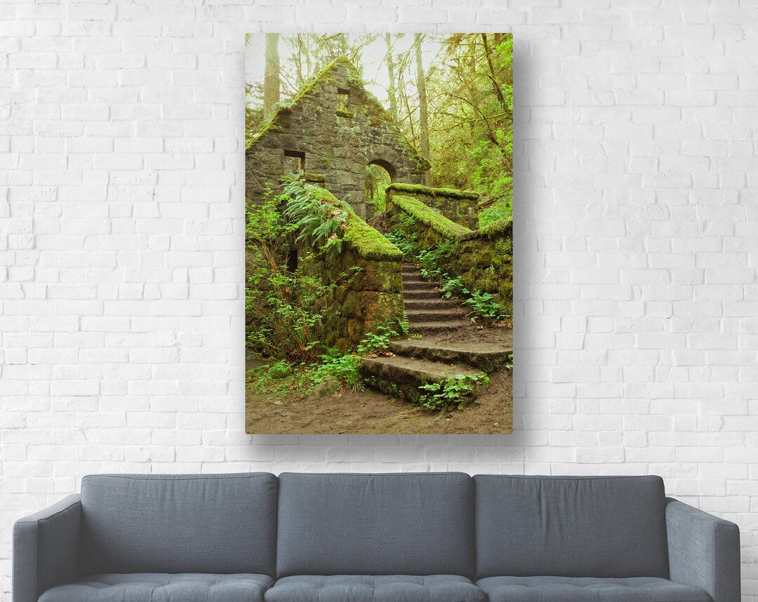 Mossy House Nature Photography "the Stone House" Forest Home, Moss ...