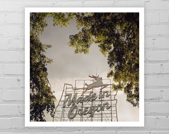 Portland Oregon Art Print - 11x14 White Stag Sign - Etsy