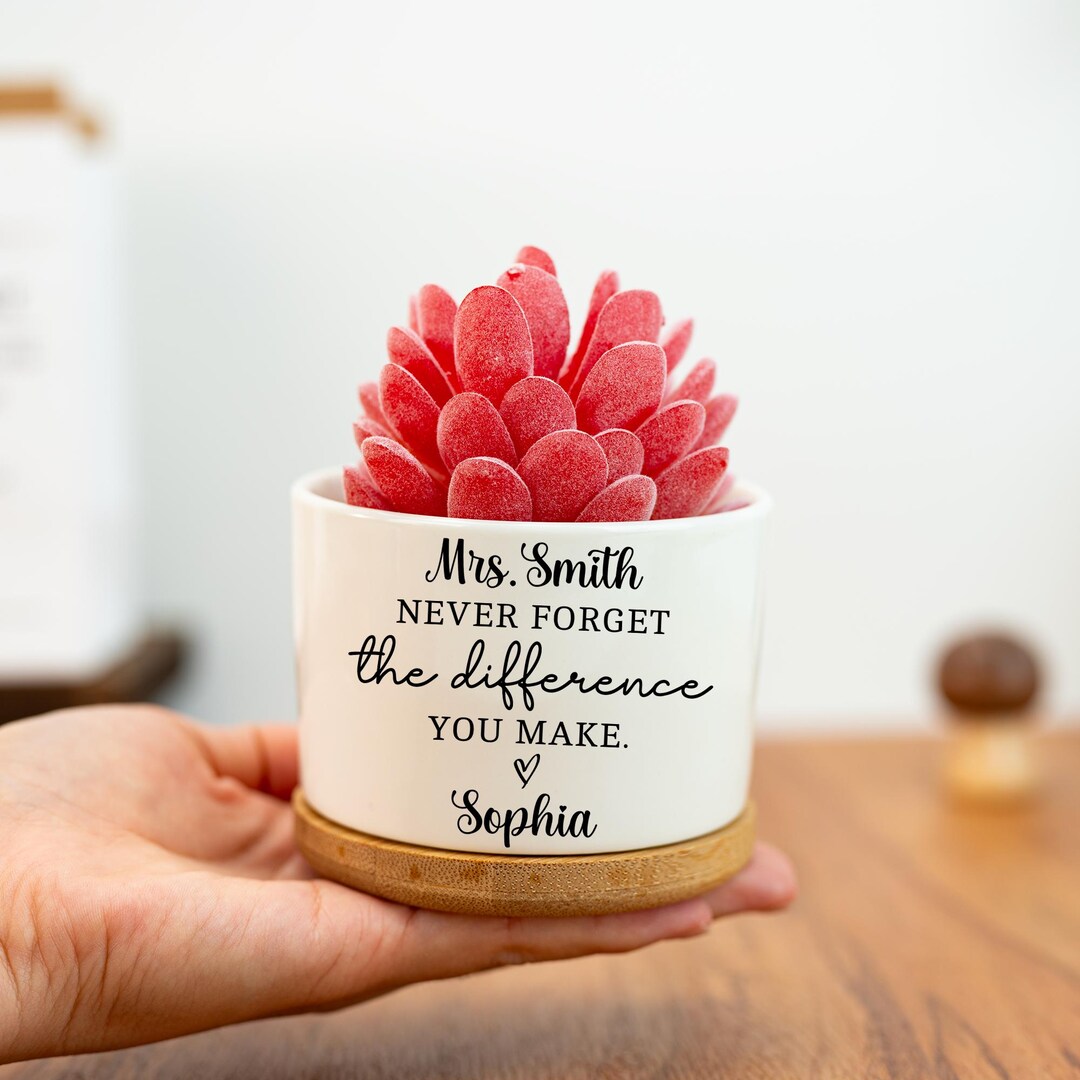 Personalised Teacher Thank You Gift,never Forget the Difference You ...