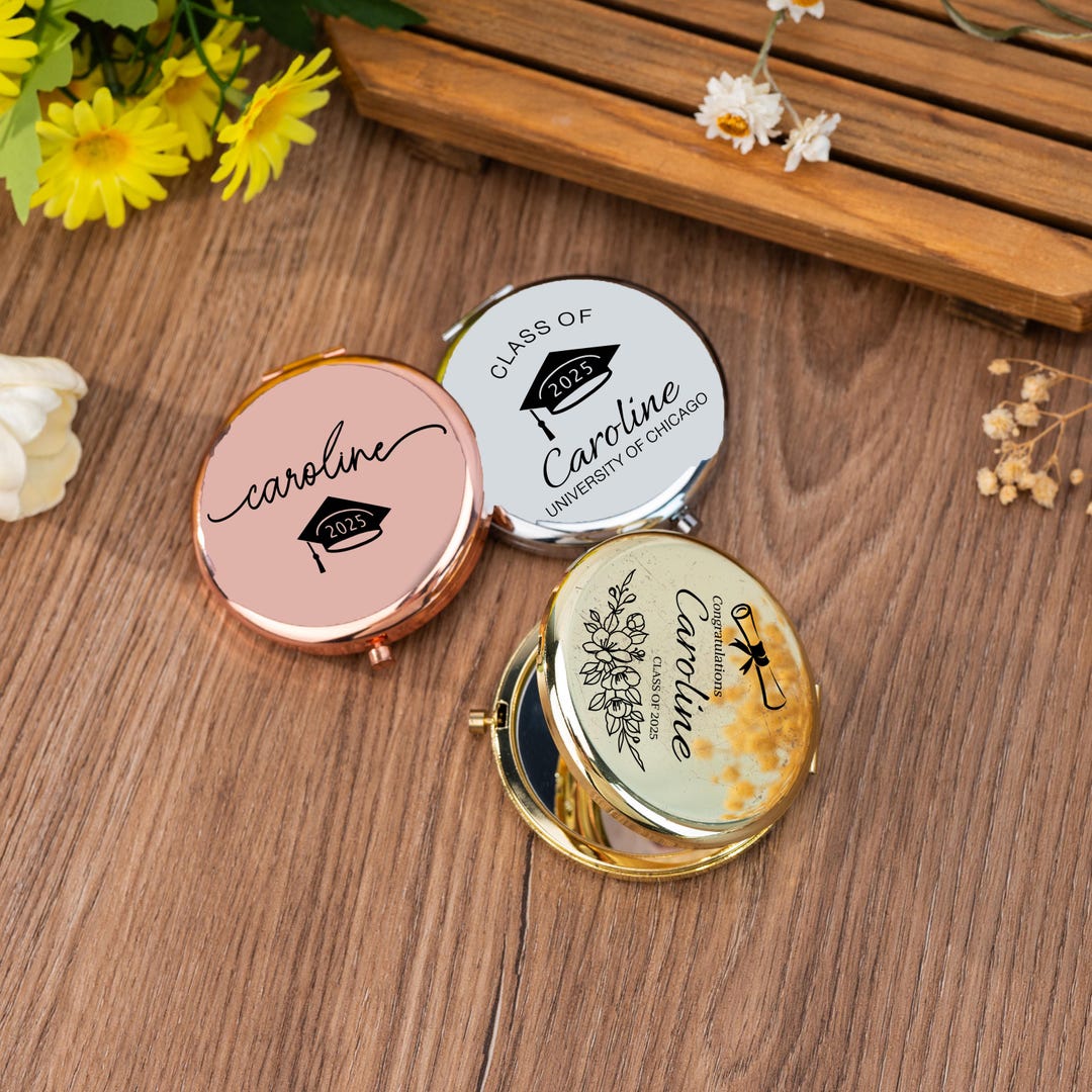 Custom Graduation Gift,folding Makeup Mirror Graduation Gift,senior ...